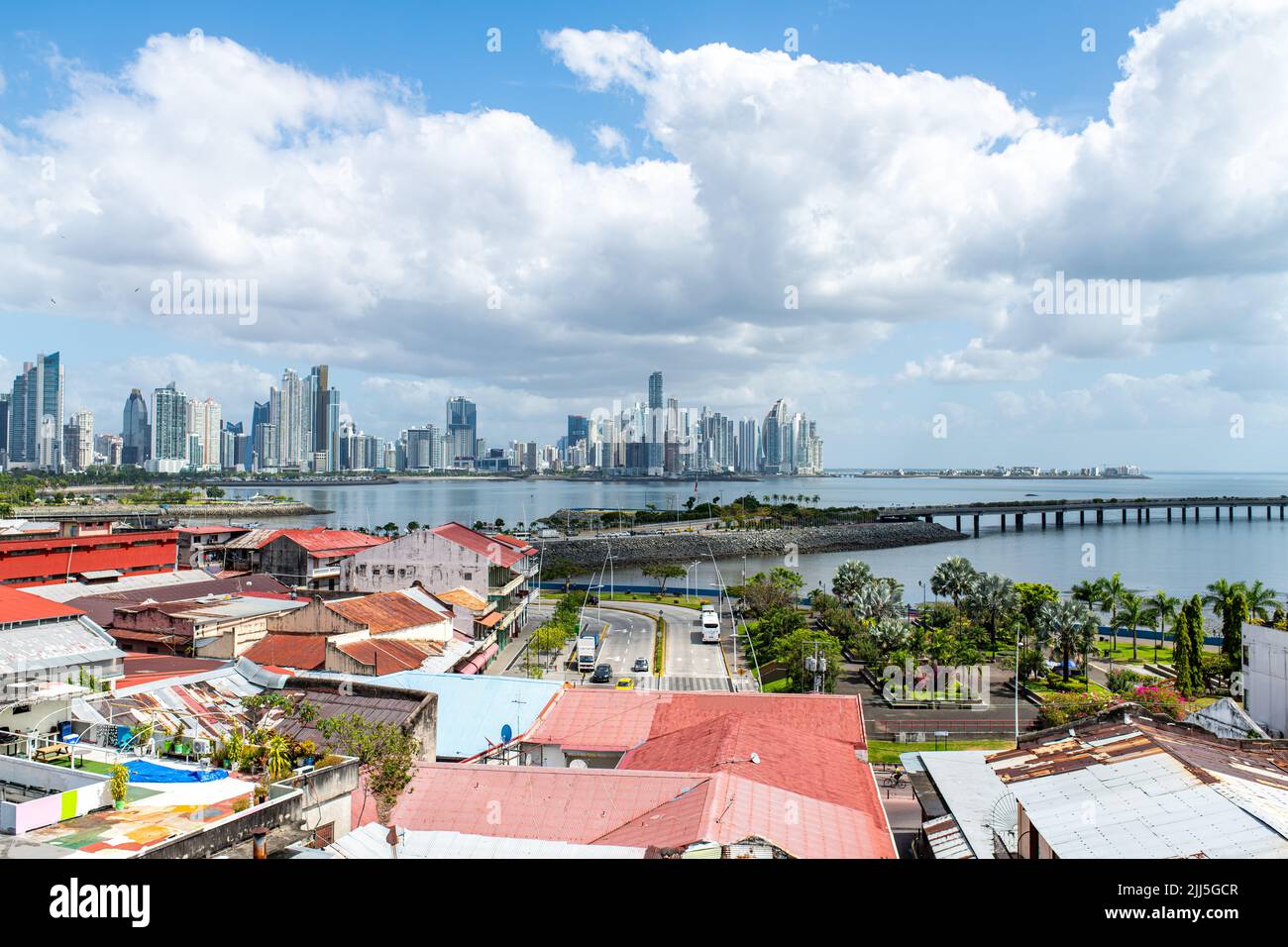 The skyline of the skyscrapers in Panama City, Panama Stock Photo - Alamy