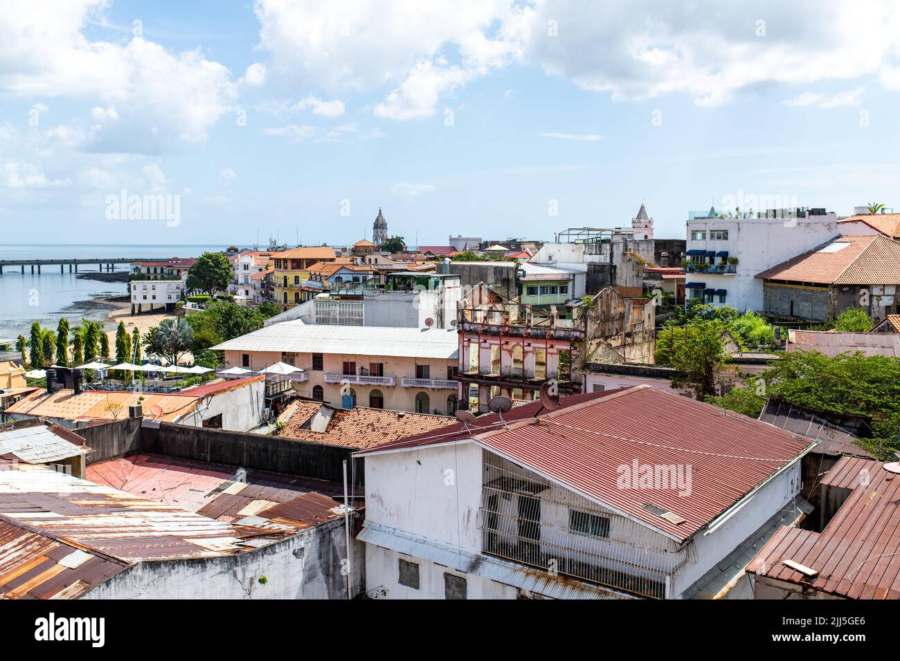 The streets and buildings of Panama City in Panama Stock Photo - Alamy
