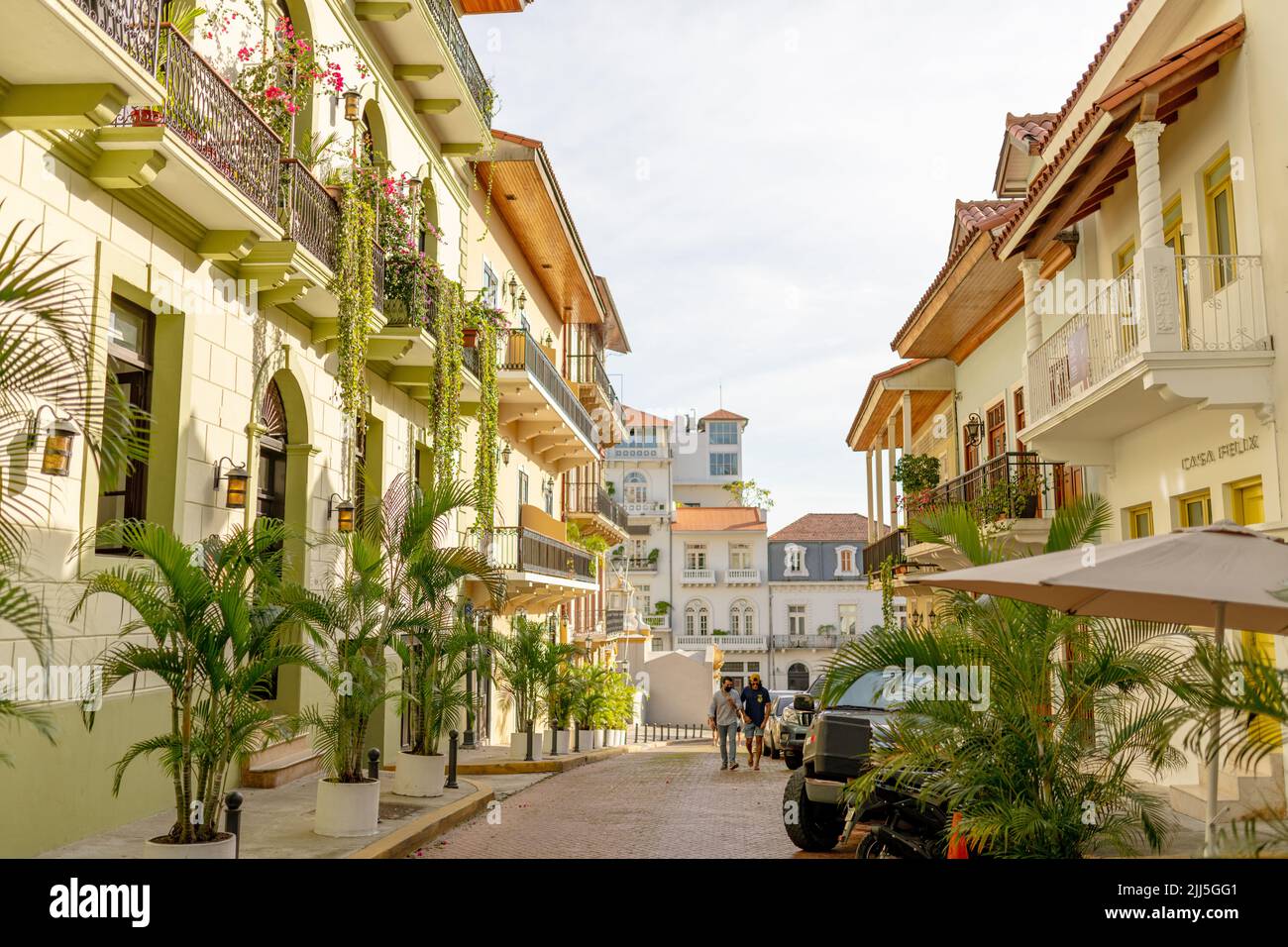 The streets and buildings of Panama City in Panama Stock Photo - Alamy