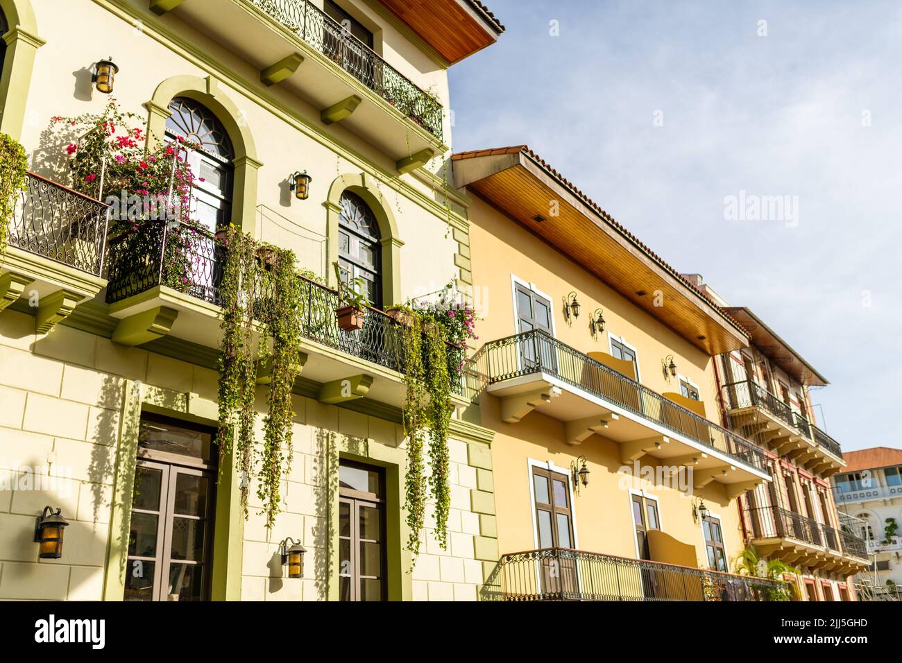 The streets and buildings of Panama City in Panama Stock Photo - Alamy