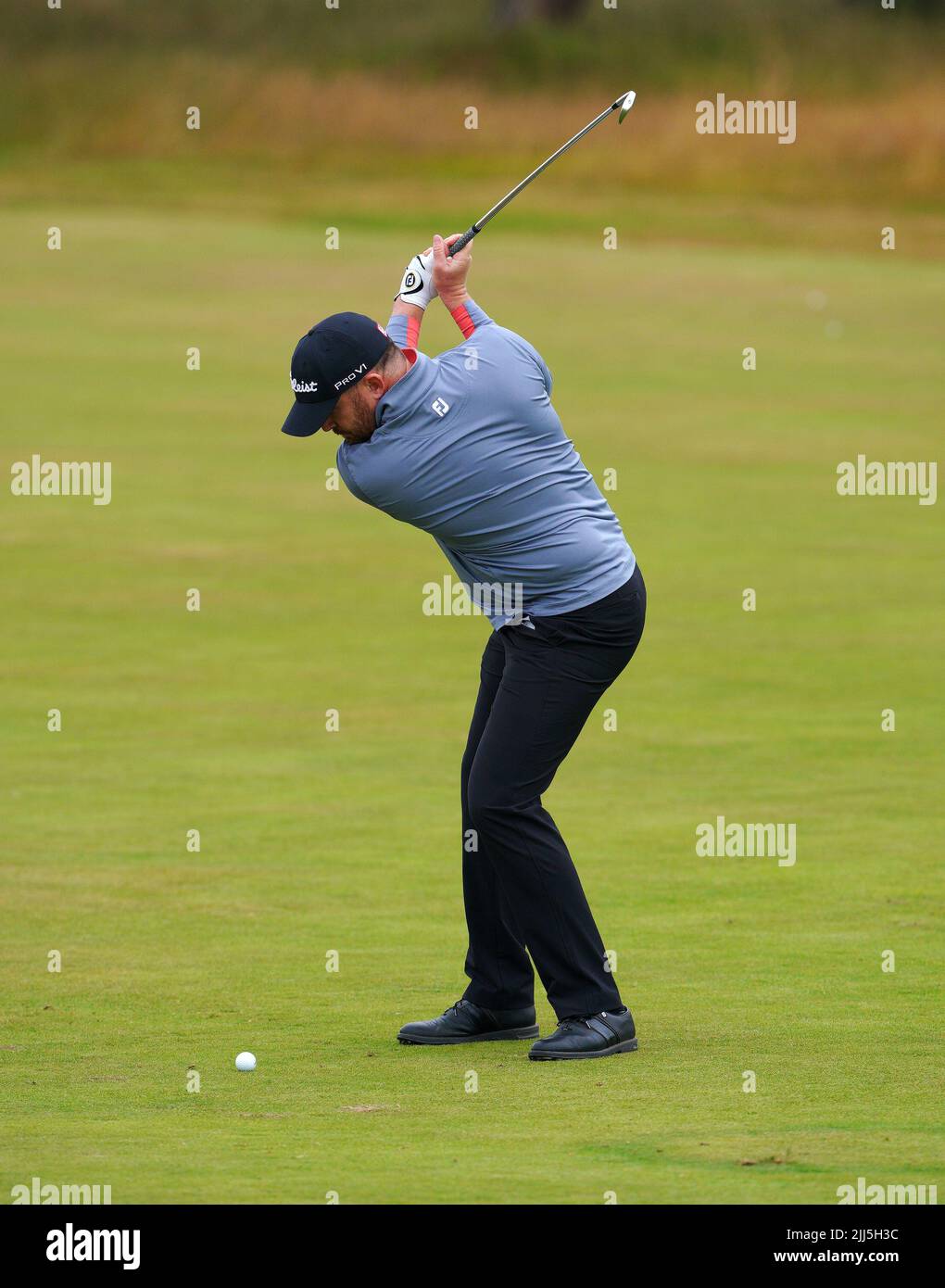 Garrick Porteous on the 1st during day three of of the Cazoo Open at ...