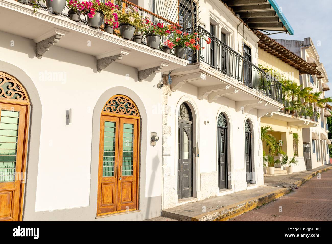 The streets and buildings of Panama City in Panama Stock Photo - Alamy