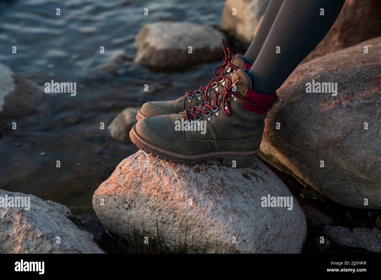 Shoes on rock hi-res stock photography and images - Alamy