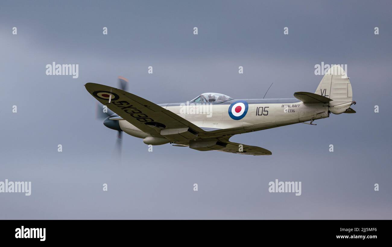 Old Warden, UK - 3rd July 2022: An iconic vintage Spitfire fighter ...