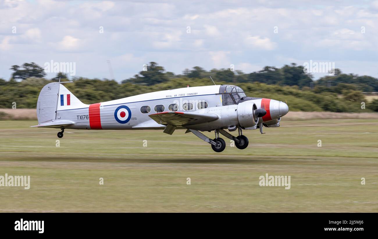 Old Warden, UK - 3rd July 2022: An iconic vintage Avro Anson aircraft ...