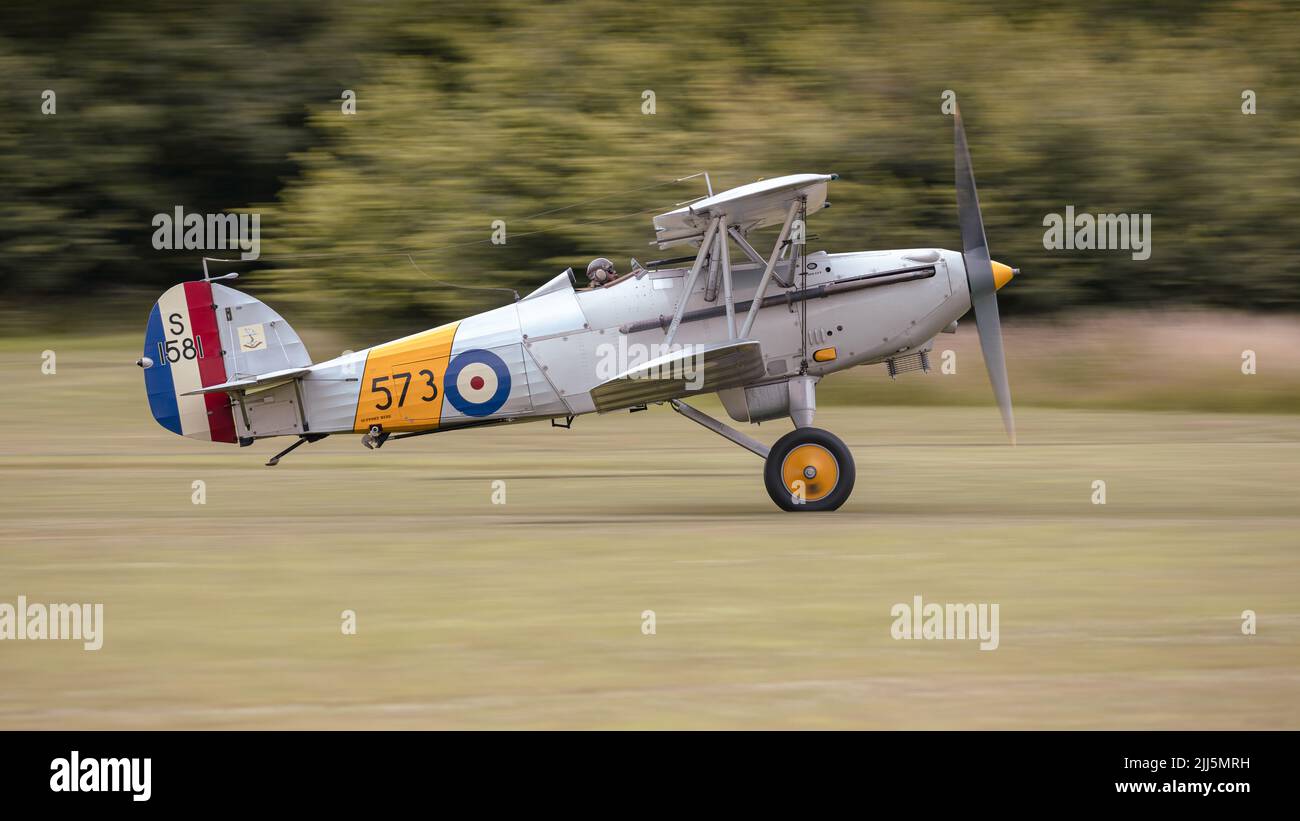 Old Warden, UK - 3rd July 2022: A vintage Hawker Nimrod Mk.I pre world ...