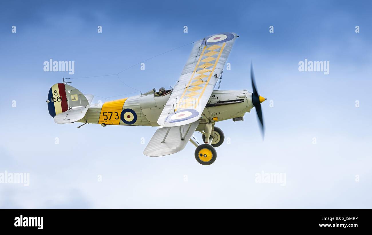 Old Warden, UK - 3rd July 2022: A vintage Hawker Nimrod Mk.I pre world ...