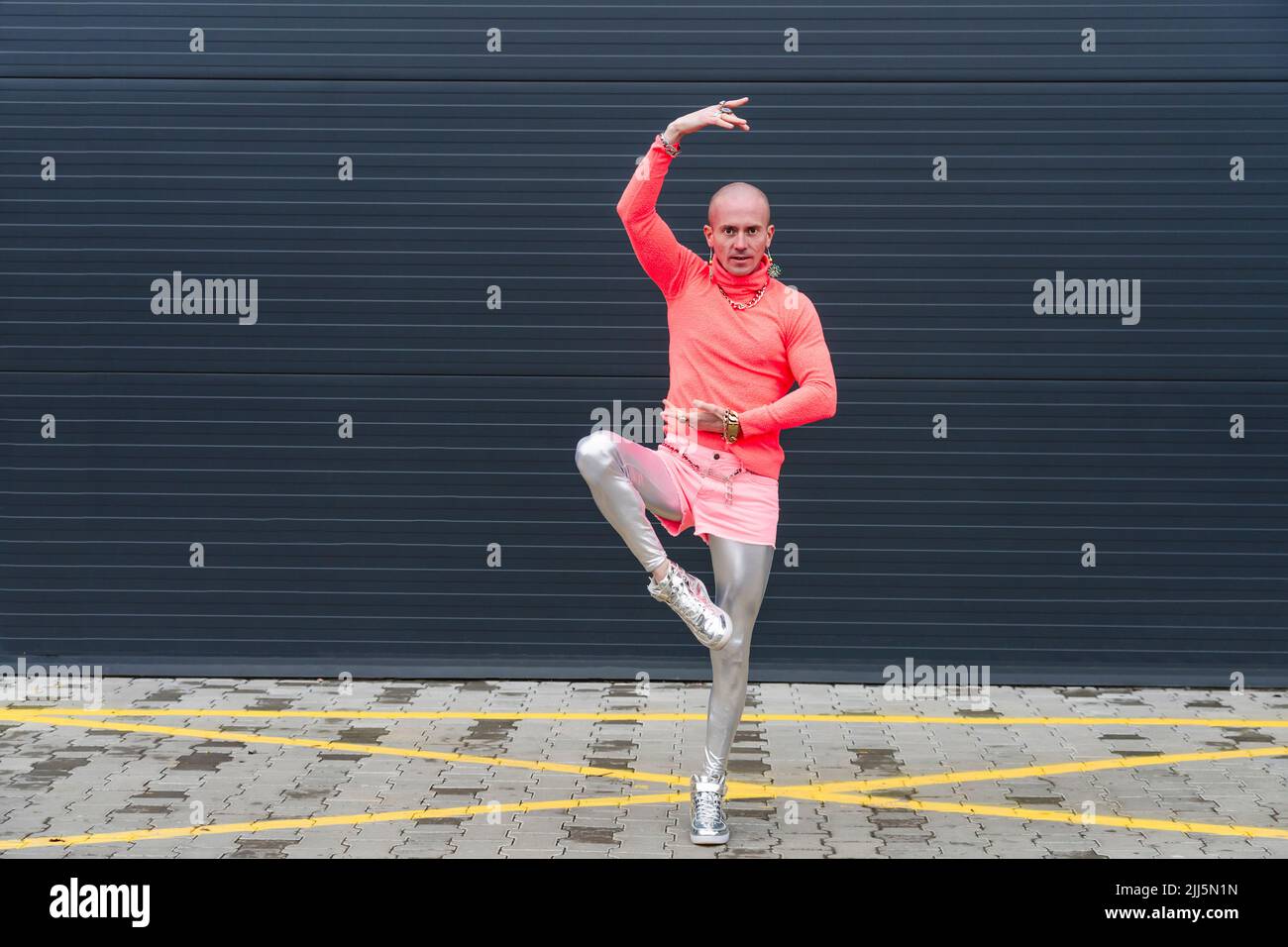 Dancing bald man hi-res stock photography and images - Alamy