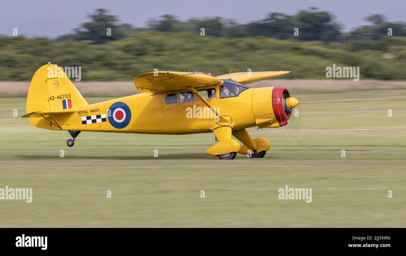 Old Warden, UK - 3rd July 2022: A vintage Stinson Reliant 1 aircraft ...