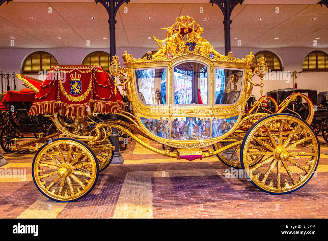 The Golden carriage at the summer opening for the public of Noordeinde ...