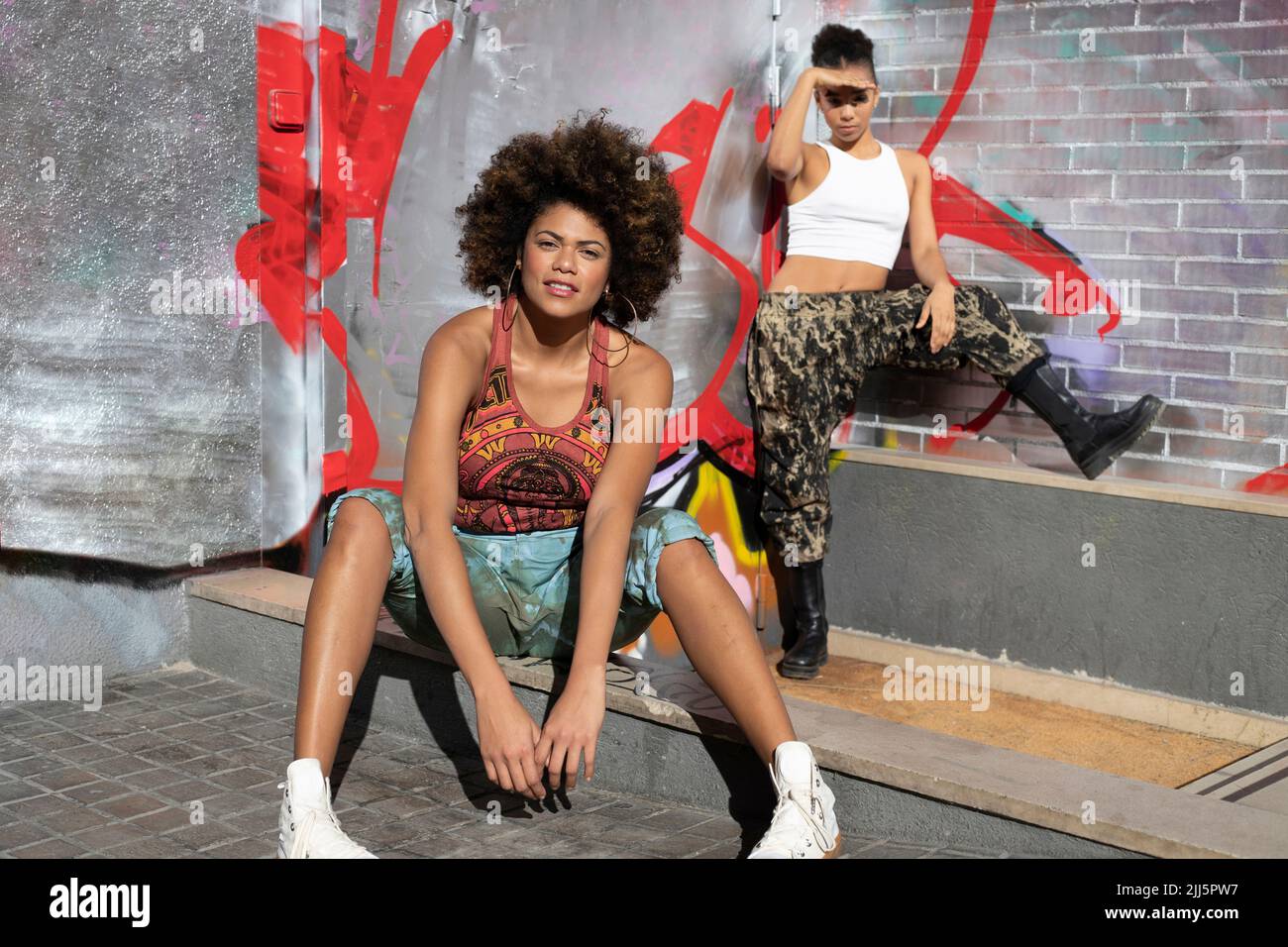 Graffiti daytime daylight front view hi-res stock photography and ...