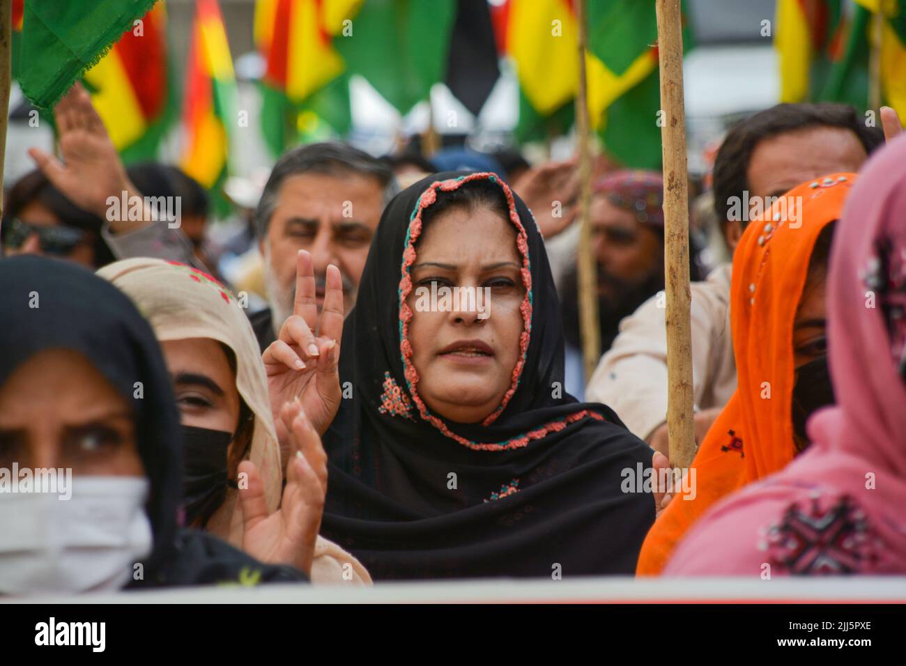 QUETTA, PAKISTAN. July 23-2022: Member Balochistan National Party ...