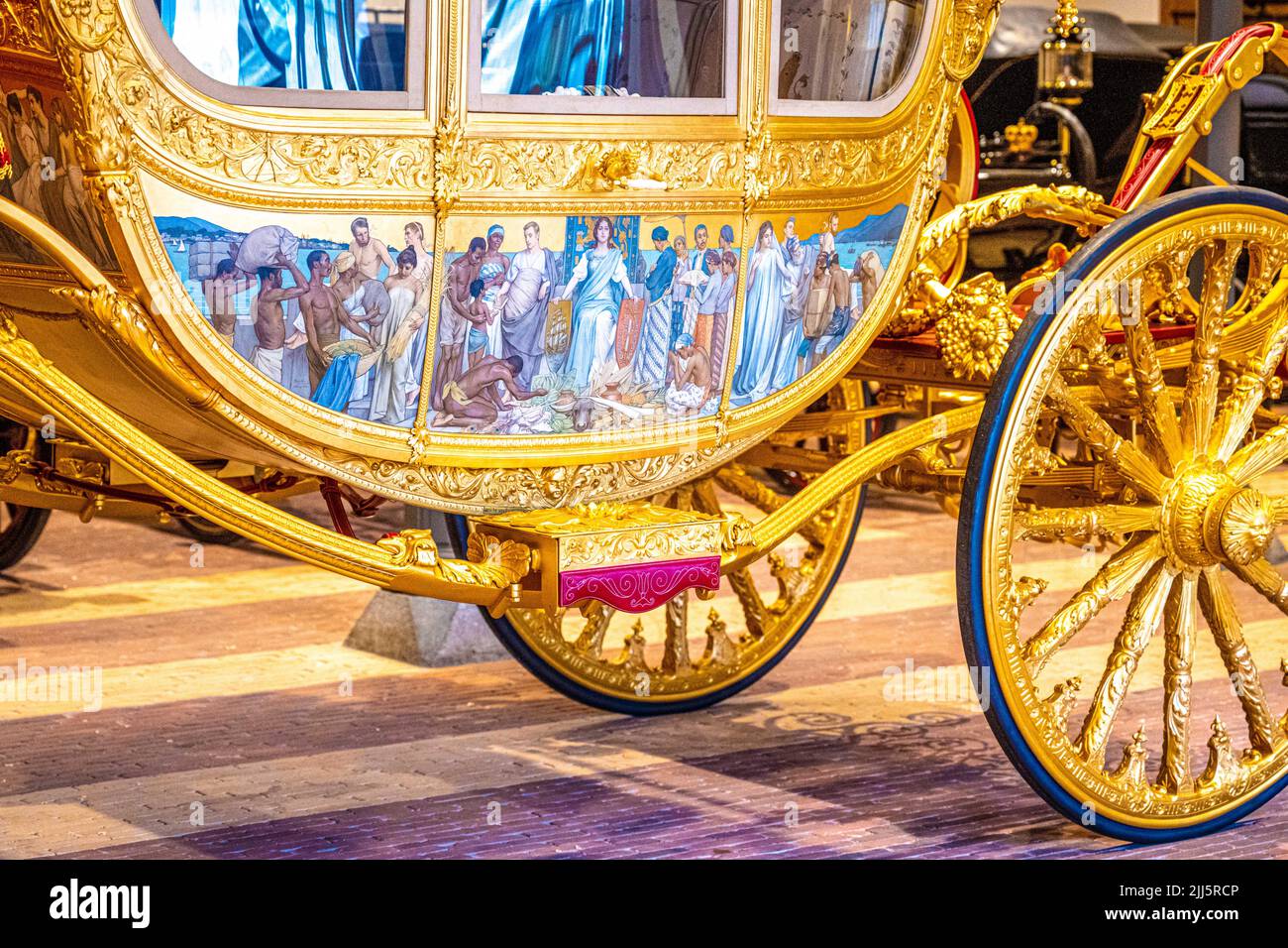 The Golden carriage at the summer opening for the public of Noordeinde ...