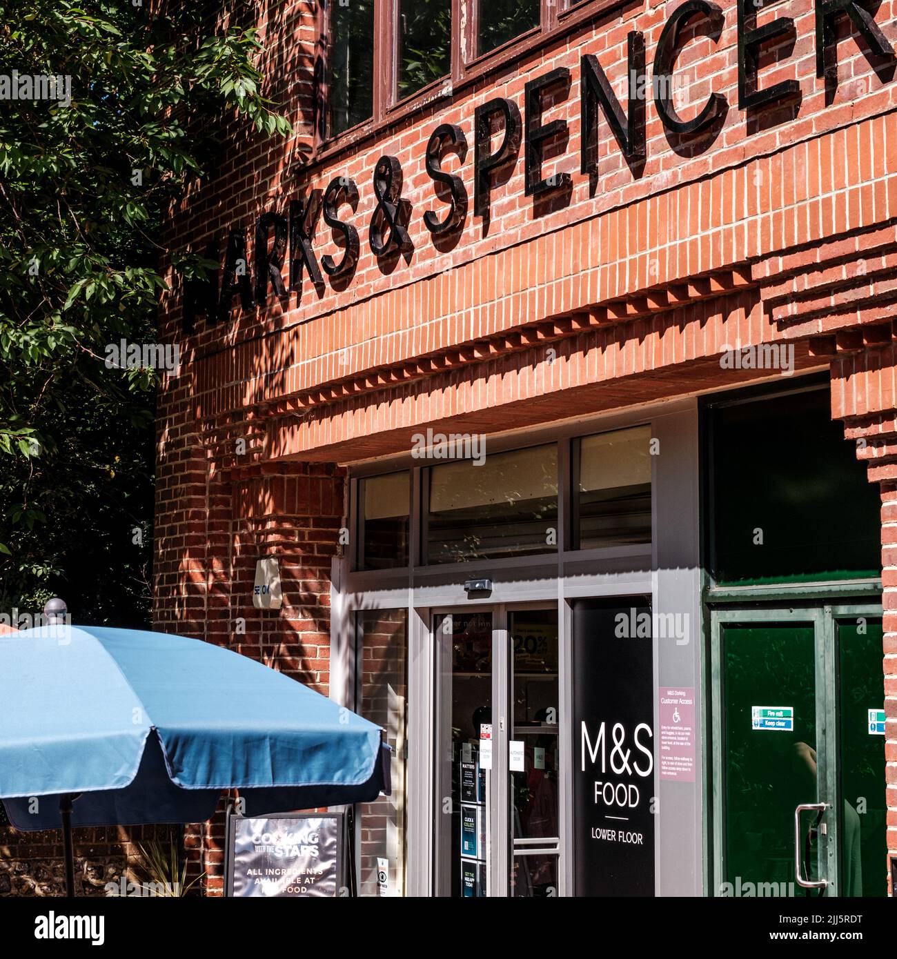 Dorking Surrey Hills UK, July 08 2022, Marks And Spencer Department ...