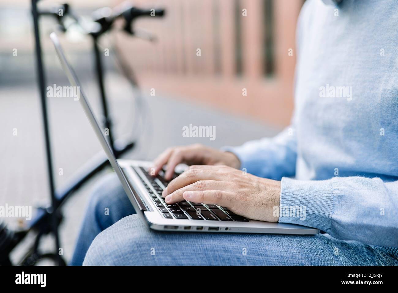 Cropped shot businessman typing hi-res stock photography and images - Alamy