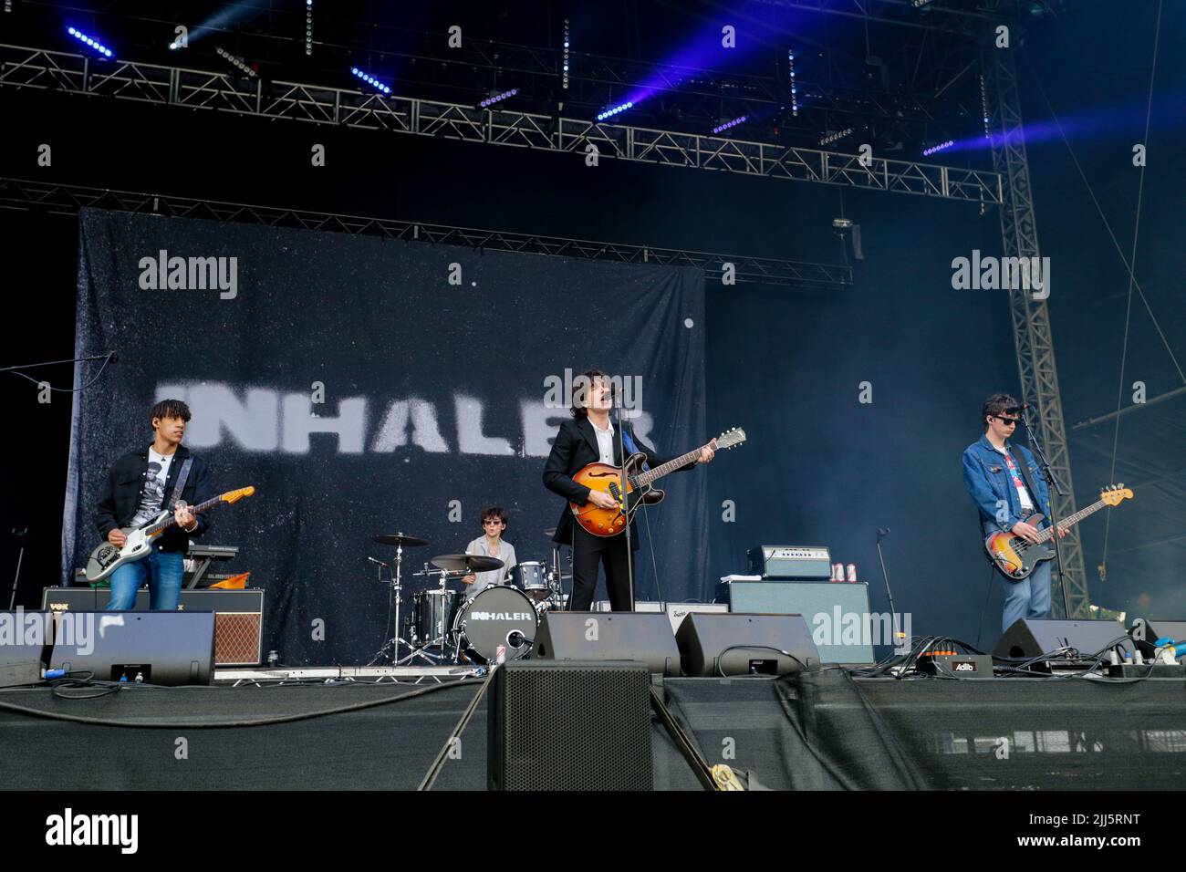Inhaler plays the Sarah Nulty main stage at Tramlines festival Stock ...
