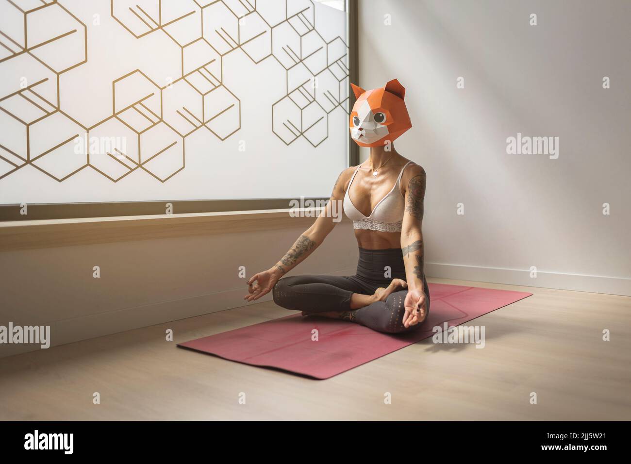 Woman in face mask on gym hi-res stock photography and images - Alamy