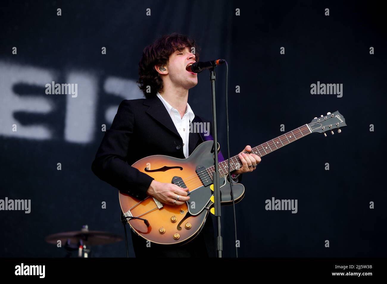 Sheffield, UK. 23rd July, 2022. Elijah Hewson lead singer and guitarist ...