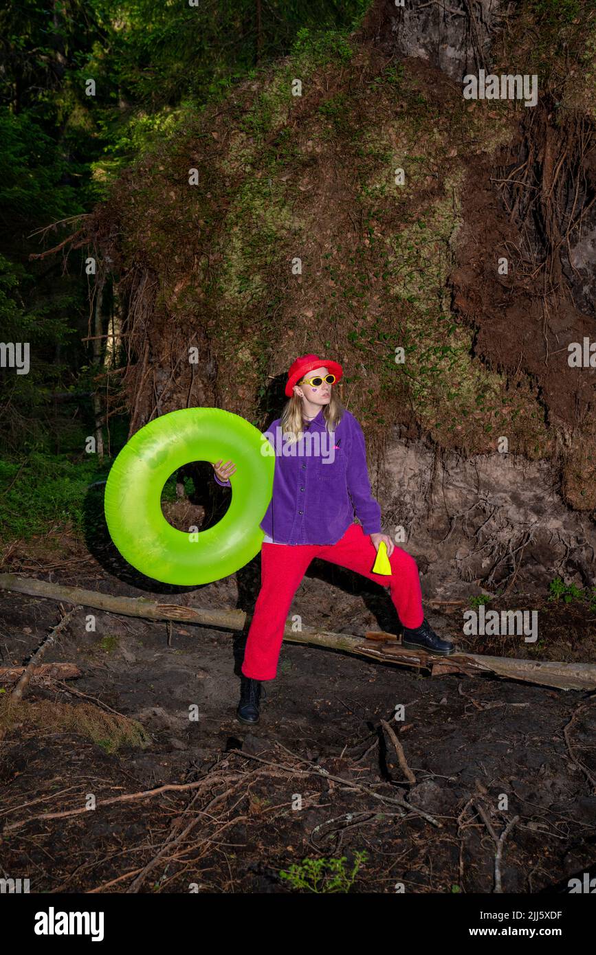 Wearing swimming rings hi-res stock photography and images - Alamy