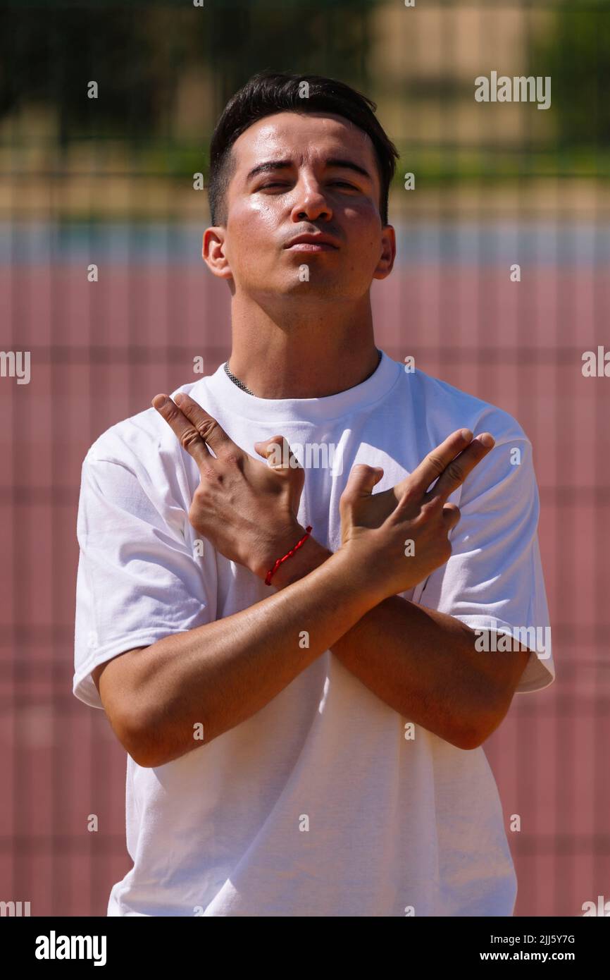 Back view man gun hi-res stock photography and images - Alamy