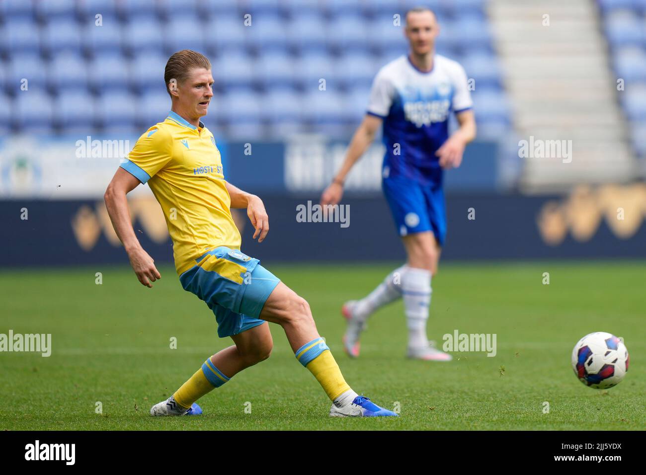 George Byers #14 of Sheffield Wednesday flicks the ball on Stock Photo ...