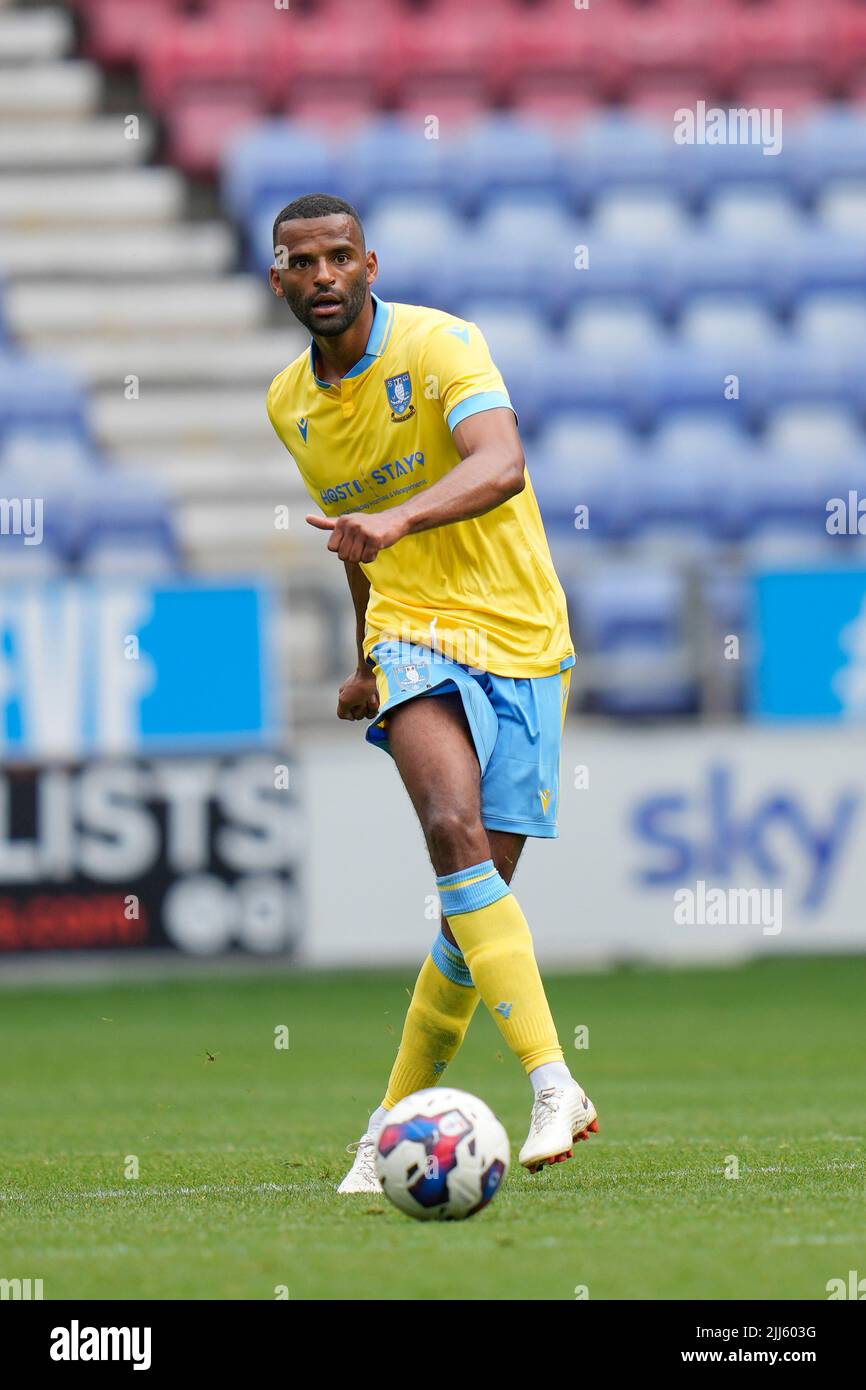 Wigan, UK. 23rd July, 2022. Michael Ihiekwe #20 of Sheffield Wednesday ...