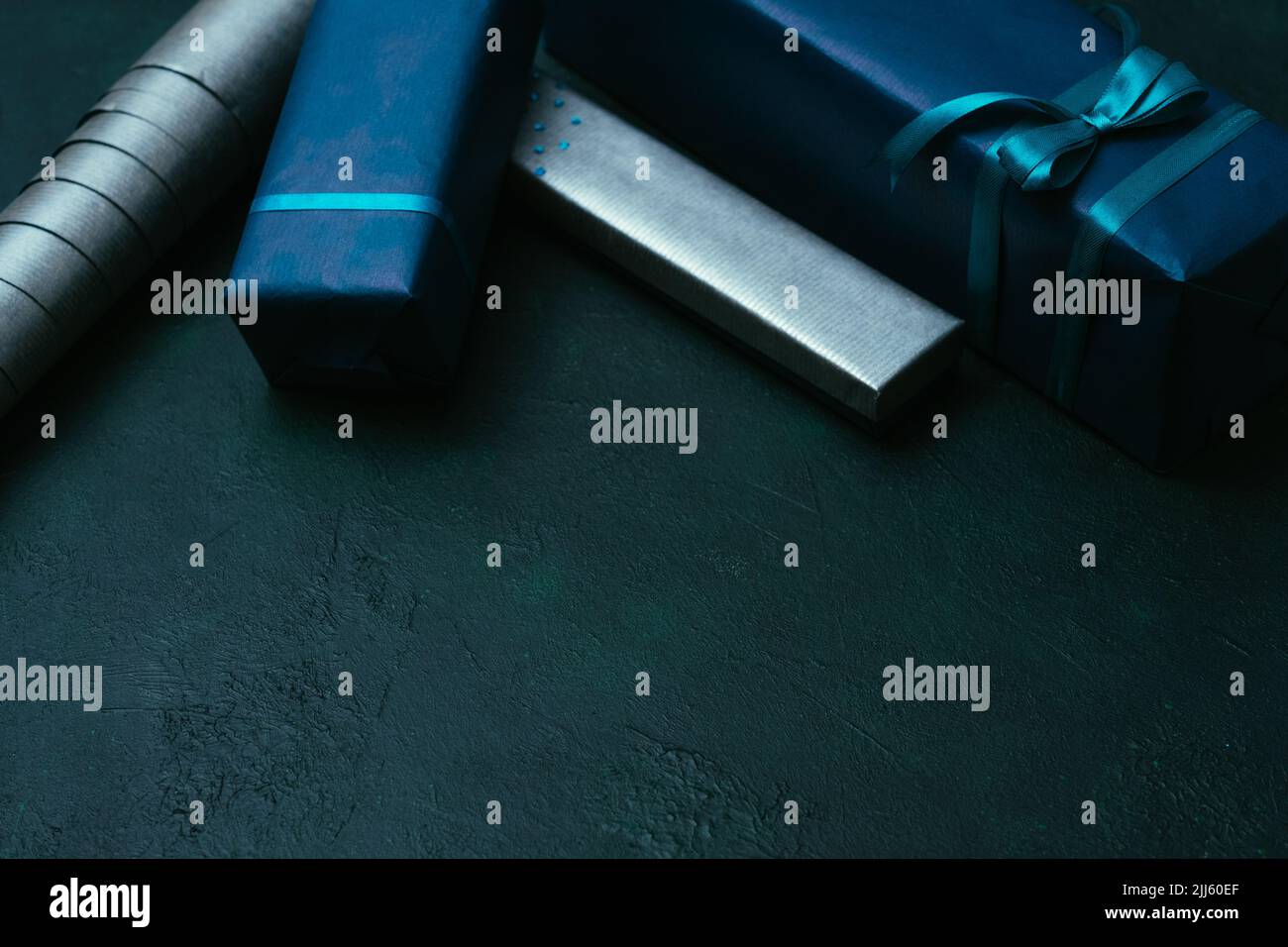 expensive present for rich men on dark background Stock Photo - Alamy