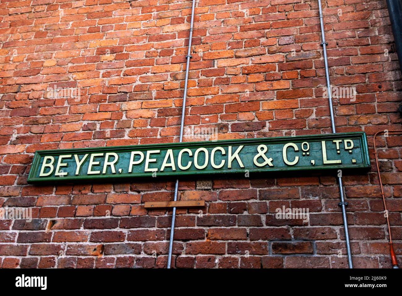 Beyer, Peacock & Co. Ltd. sign. Manchester Museum of Science and ...