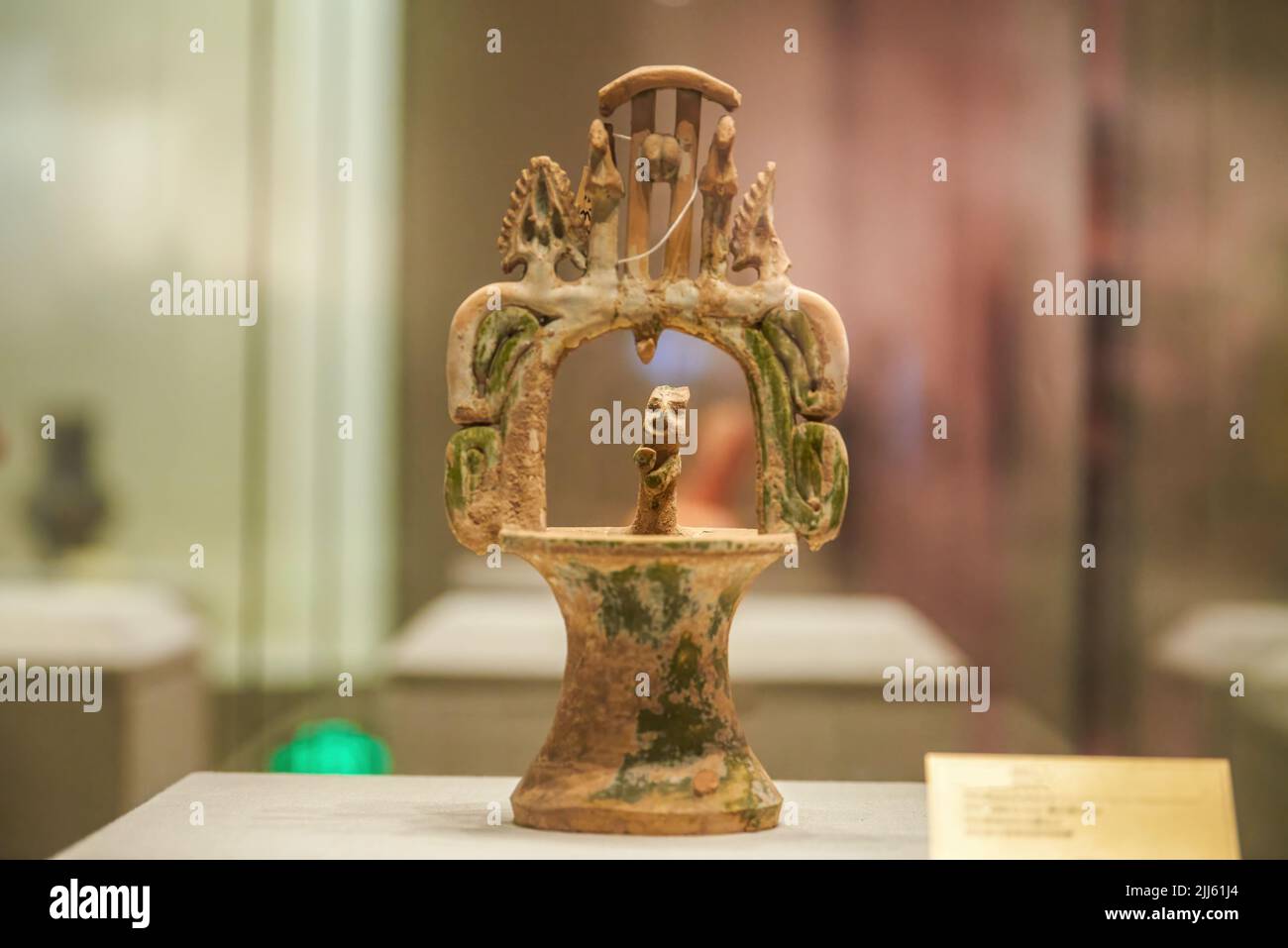 Ancient Chinese cultural relics in the museum Stock Photo - Alamy