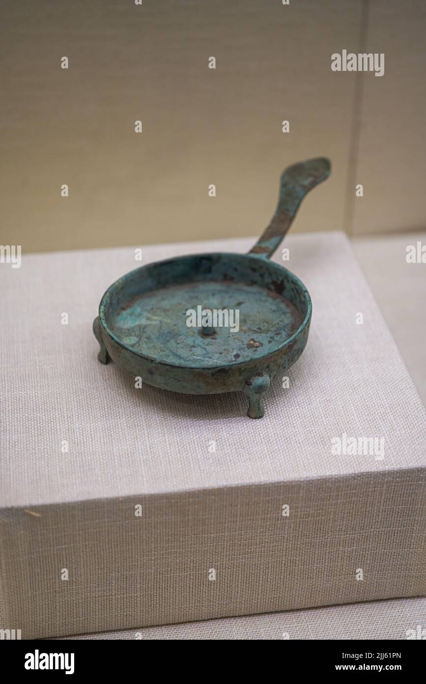 Ancient Chinese cultural relics of the Han Dynasty in the museum ...