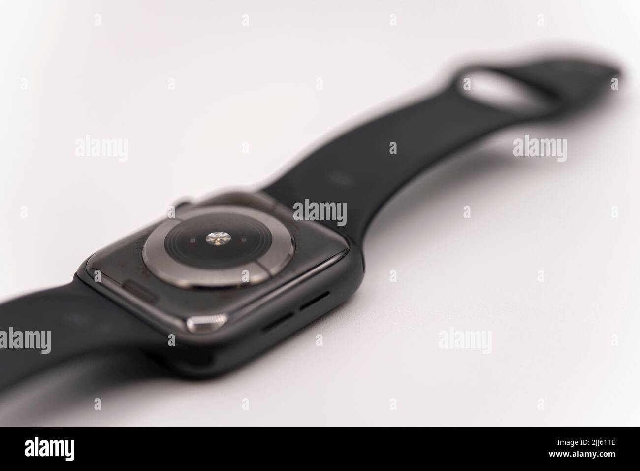 Sensors on the back of the Apple Watch smartwatch cut out isolated on ...