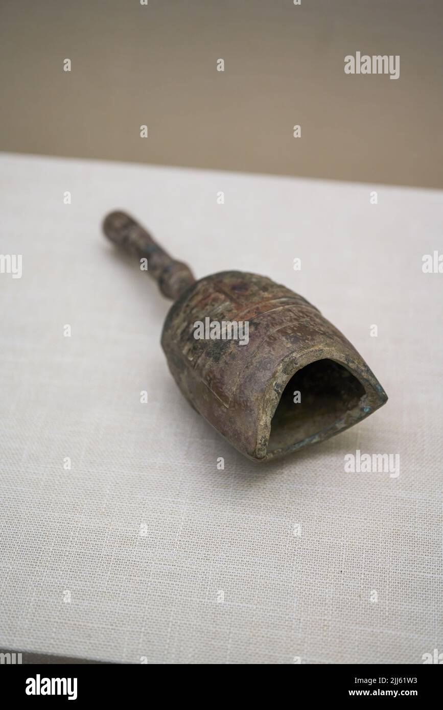 Ancient Chinese cultural relics from the Han Dynasty in the museum, a ...