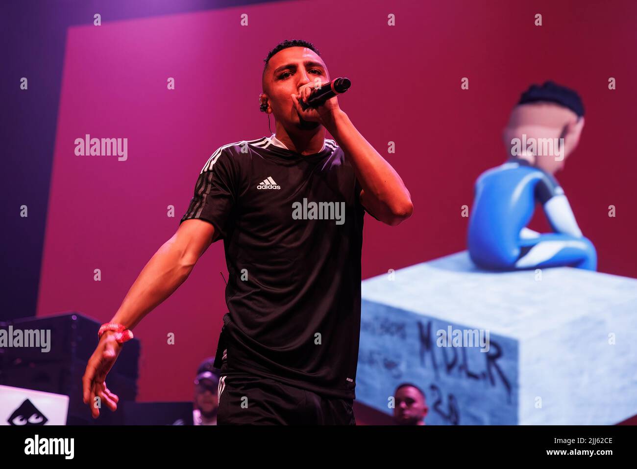 BARCELONA - JUN 18: Morad (trap singer) performs on stage at Sonar ...