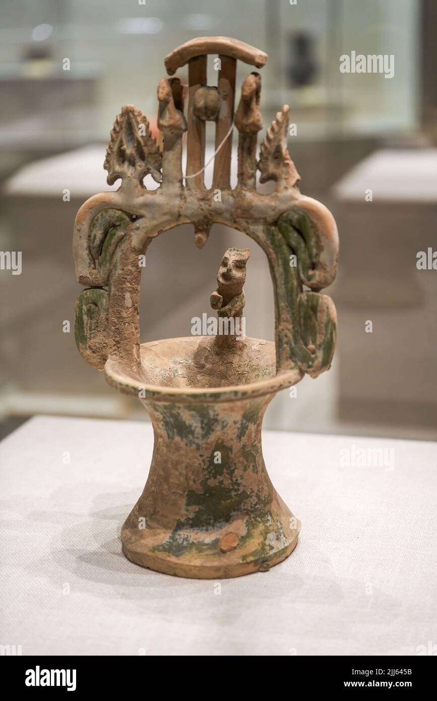Ancient Chinese cultural relics in the museum Stock Photo - Alamy