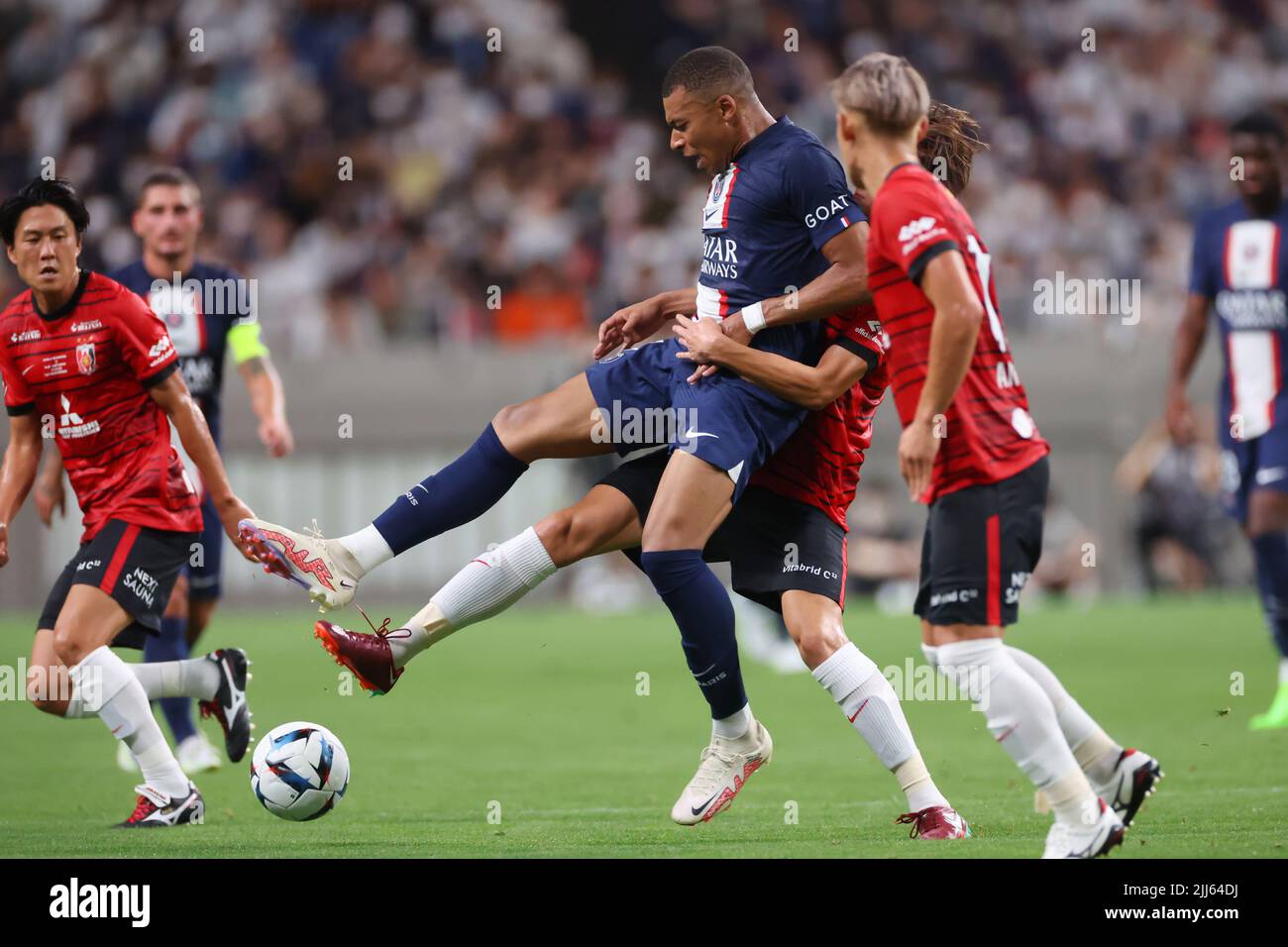 Saitama, Japan. 23rd July, 2022. Kylian Mbappe (PSG) Football/Soccer ...