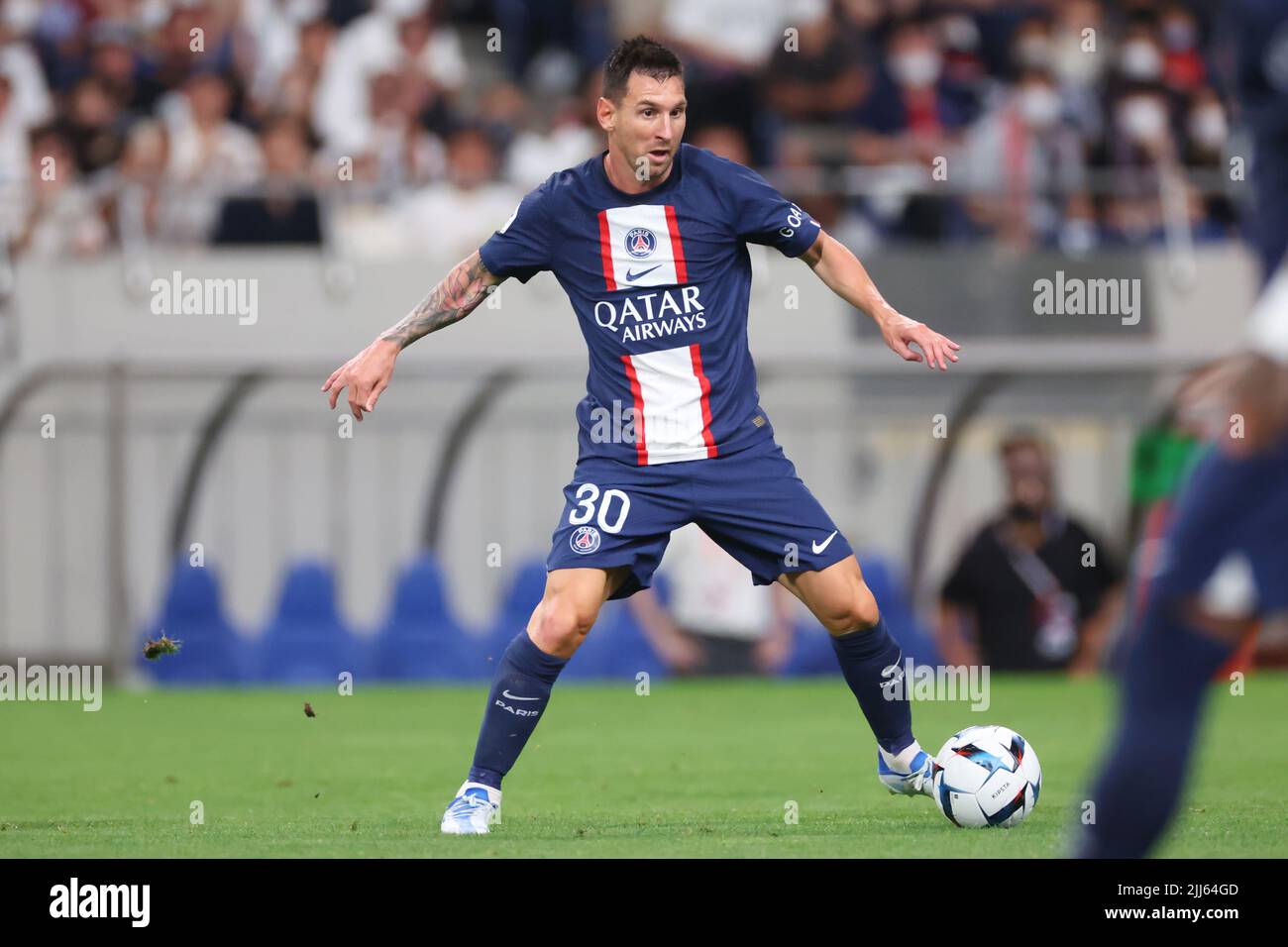 Saitama, Japan. 23rd July, 2022. Lionel Messi (PSG) Football/Soccer ...
