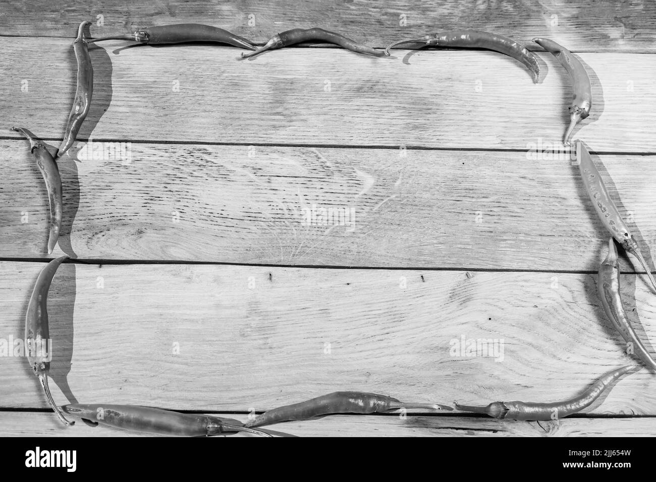 Hot red chilly pepper Black and White Stock Photos & Images - Alamy