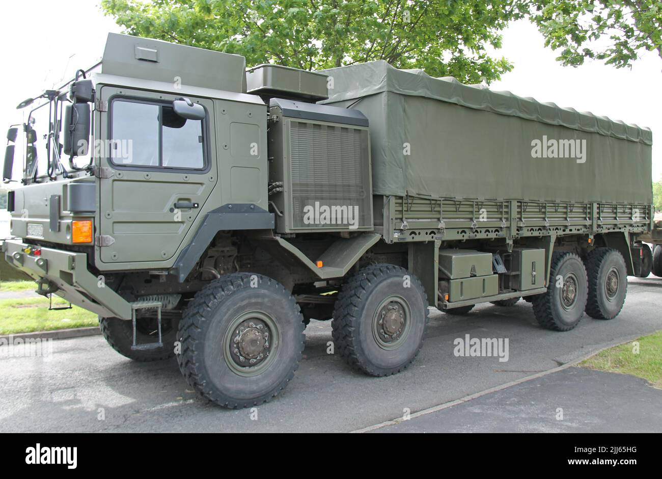 A Large Heavy Duty Military Transport Lorry Truck Stock Photo - Alamy