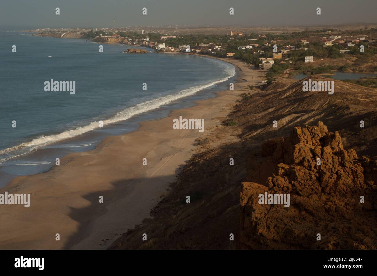 Natural Reserve of Popenguine and village of Popenguine in the ...