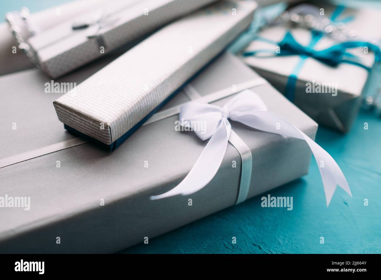 Festive present hi-res stock photography and images - Alamy