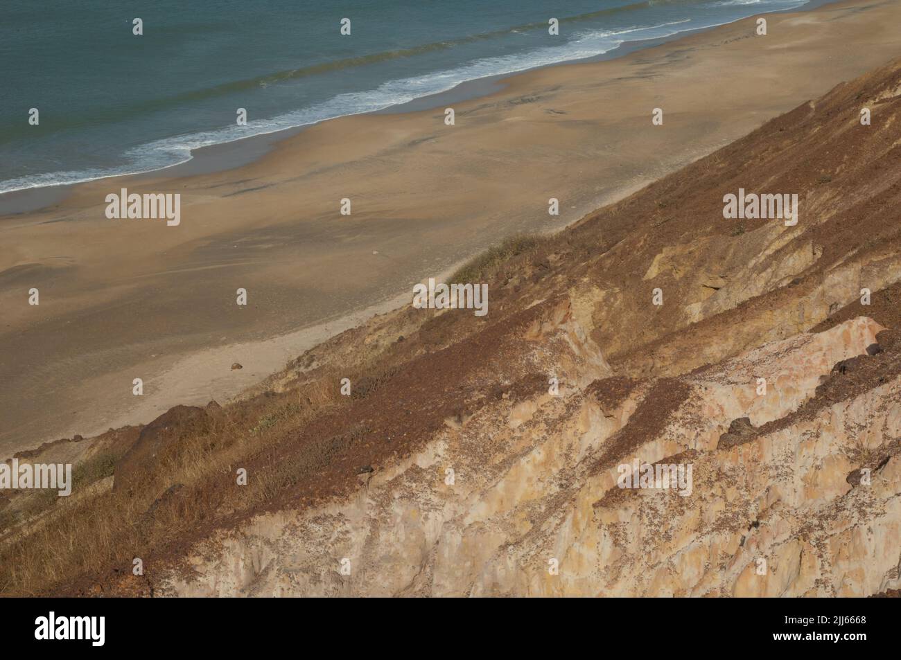 Slope and beach in the Natural Reserve of Popenguine. Thies. Senegal ...
