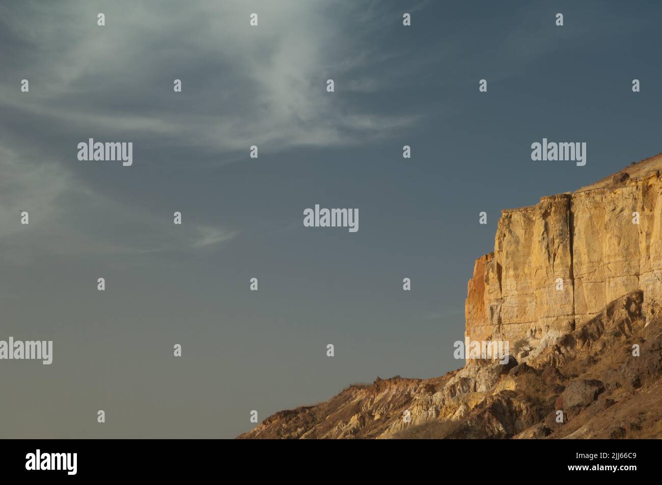 Sea cliff in the Natural Reserve of Popenguine. Thies. Senegal Stock ...