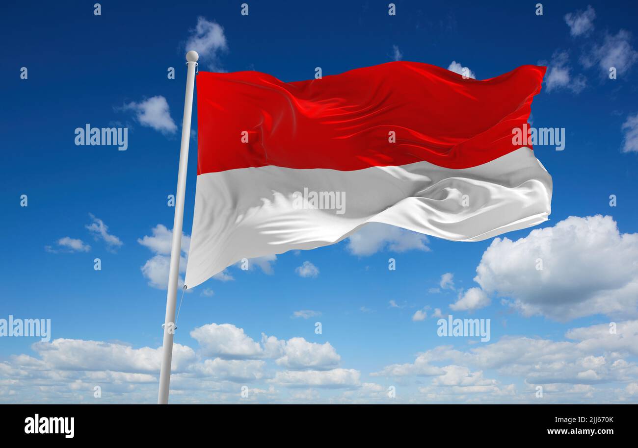 official flag of Galicia Lodomeria 1890 1918 Austria at cloudy sky ...