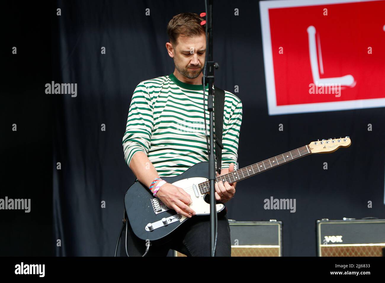 Edward 'Maz' Marriott guitarist of Little Man Tate Stock Photo - Alamy