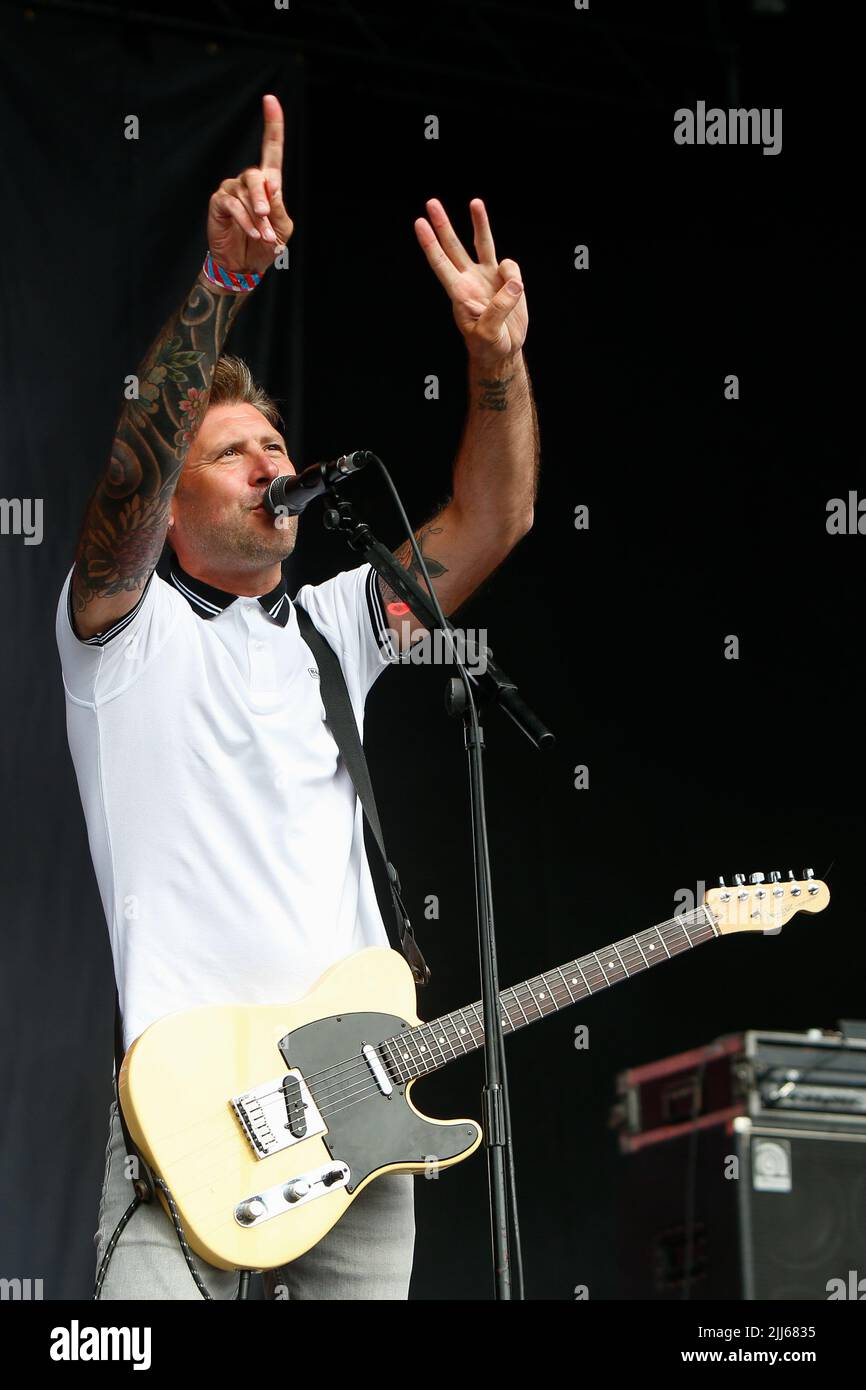 Jon Windle lead singer of Little Man Tate Stock Photo - Alamy