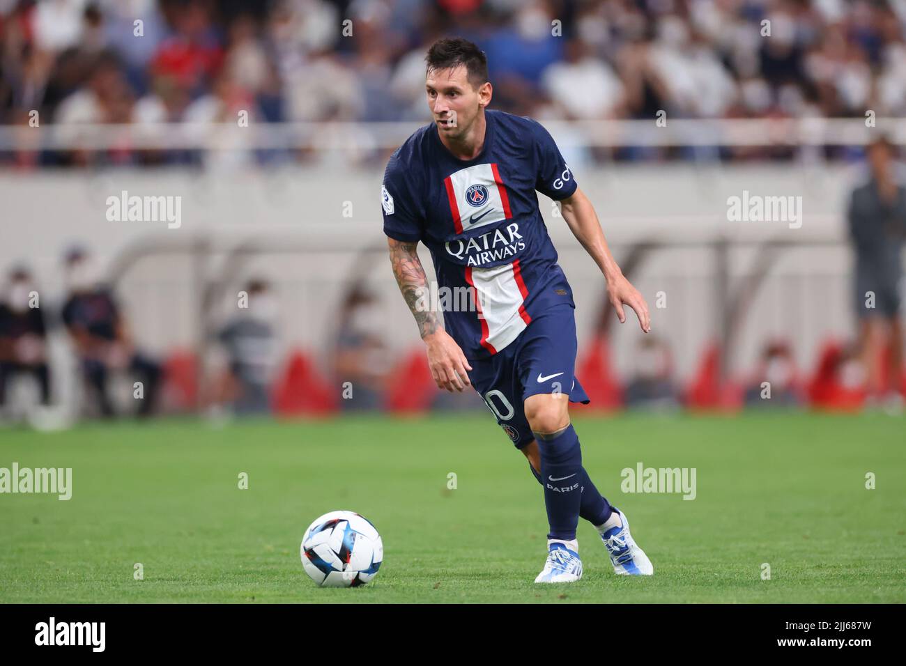 Saitama, Japan. 23rd July, 2022. Lionel Messi (PSG) Football/Soccer ...