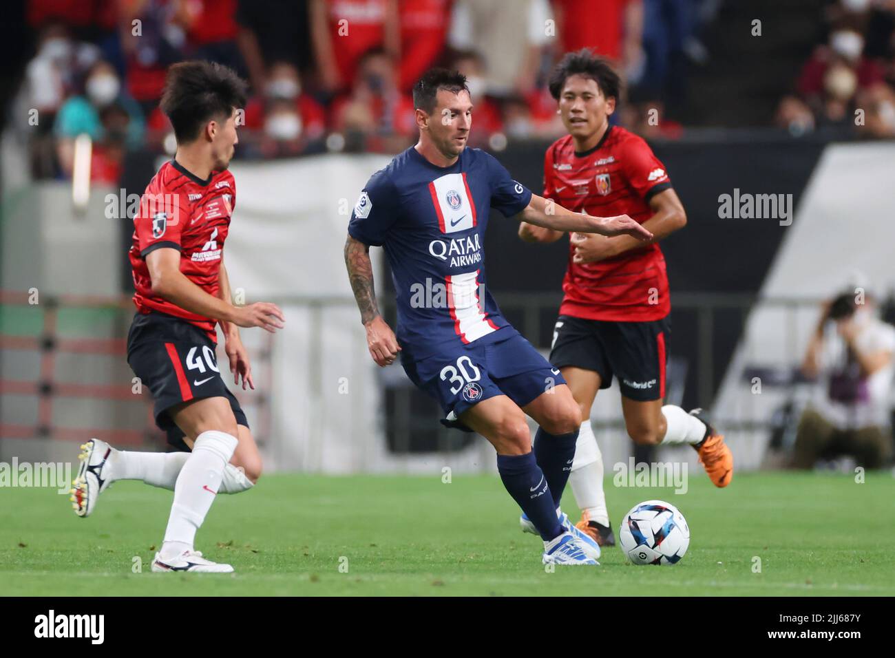 Saitama, Japan. 23rd July, 2022. Lionel Messi (PSG) Football/Soccer ...