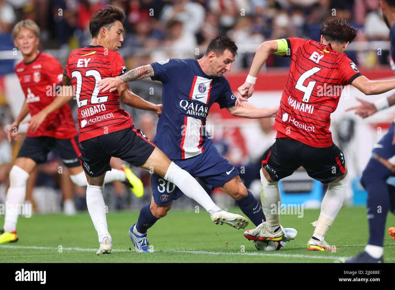 Saitama, Japan. 23rd July, 2022. Lionel Messi (PSG) Football/Soccer ...