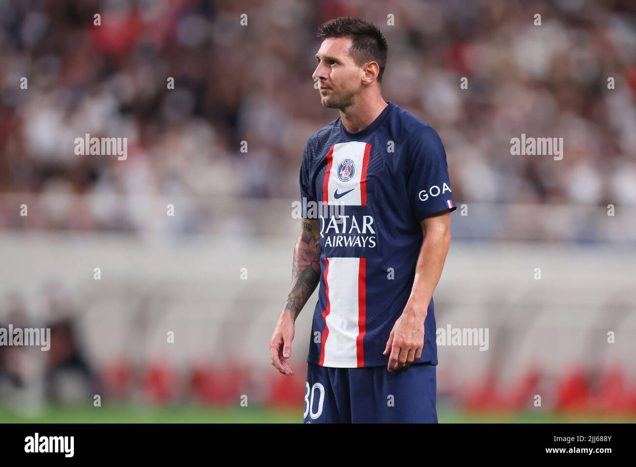 Saitama, Japan. 23rd July, 2022. Lionel Messi (PSG) Football/Soccer ...