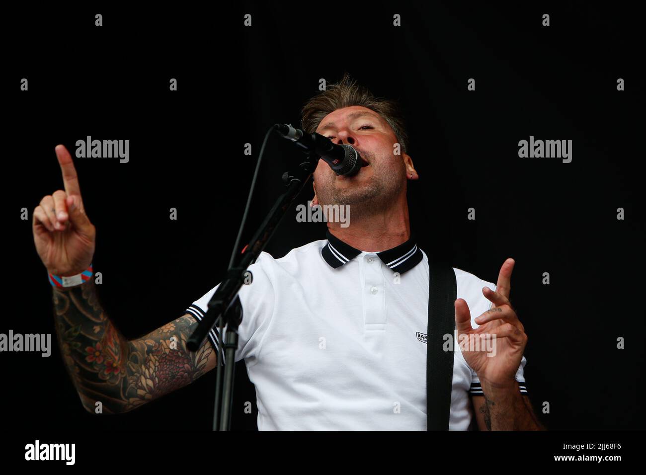 Jon Windle lead singer of Little Man Tate Stock Photo - Alamy